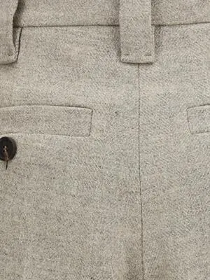Brunello Cucinelli Pleated Wide-leg Wool Trousers