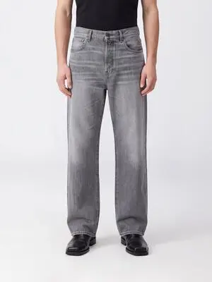 Acne Studios Tapered Fit Five-pocket Stretch Denim Jeans With A Mid-rise Waist - Grey