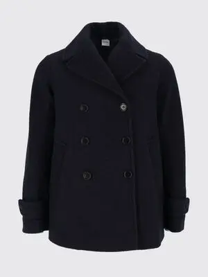 Aspesi Double-breasted Peacoat In Pure Virgin Wool With Cuff Straps
