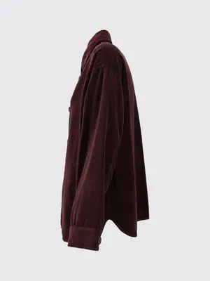 Aspesi Velvet Shirt Jacket With Dropped Shoulders