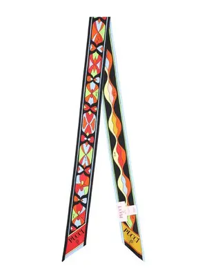 Emilio Pucci Foulard Bandeau Con Mix Di Stampe