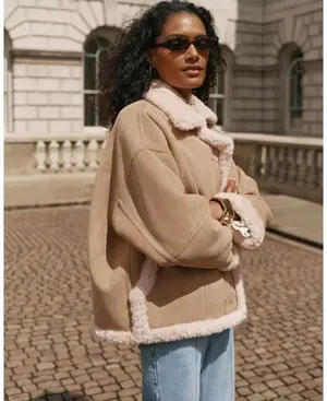 Mint Velvet Faux Fur Lined Reversible Jacket