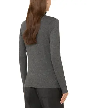 Max Mara Stretch Jersey Slim Fit Turtleneck