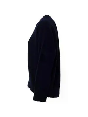 SCAGLIONE Round-neck Curved-hem Sweater