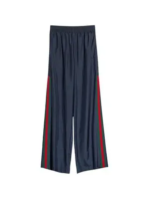 Gucci Web Detail Silk Trousers