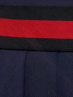 Gucci Web-stripe Pleated Mini Dress