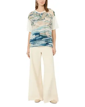 Max Mara Wkdterzo Silk Front Top