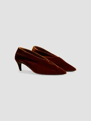 Khaite Miriam 50mm Velvet Pumps