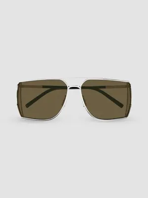 Saint Laurent 69mm Aviator Sunglasses