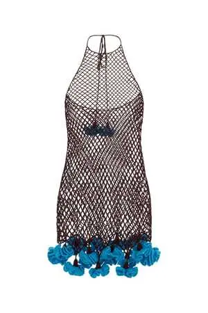 Alaïa Two-tone Crochet Mini Dress