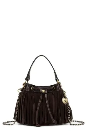 PATRICIA NASH Mini Elisa Leather Crossbody Bag - Chocolate