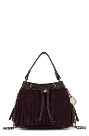 PATRICIA NASH Mini Elisa Leather Crossbody Bag - Plum