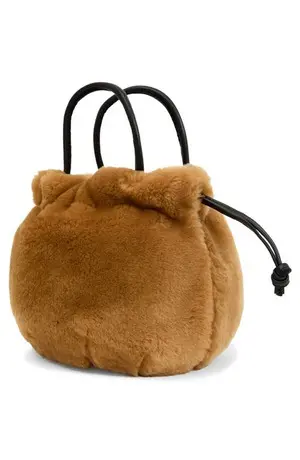 Clare V. Emma Shearling Top Handle Bag