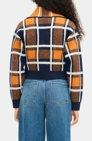 ALIGNE Carmen Plaid Knit Jacket