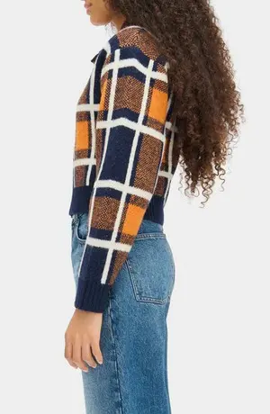 ALIGNE Carmen Plaid Knit Jacket