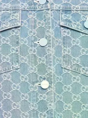 Gucci Gg Monogram Denim Playsuit
