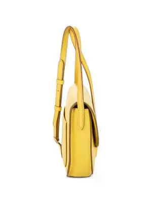 Celine Trotteur Leather Crossbody Bag - Yellow