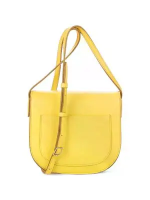 Celine Trotteur Leather Crossbody Bag - Yellow