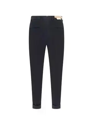 NUMERO00 Portofino Turn-up Trousers - Blue