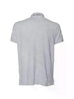 Polo Ralph Lauren Embroidered-logo Piqué-knit Polo Shirt - Grey