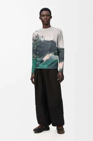 Loewe T-shirt In Technical Jersey - Multicolor
