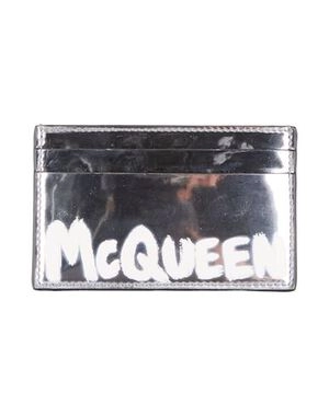 Alexander McQueen Cardholder Leather - Silver
