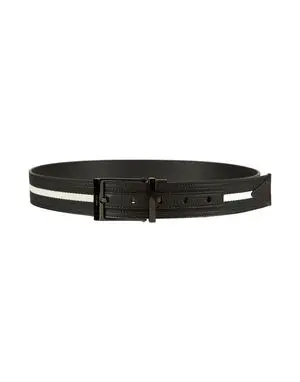 Bally Belt Size Leather, Textile Fibers
