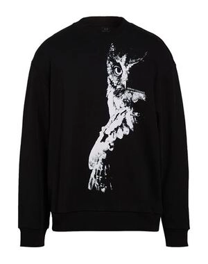 Armani Exchange Sweatshirt Size Cotton, Elastane - Black