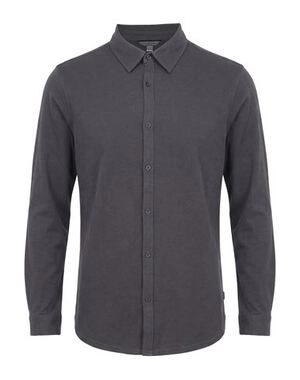 John Varvatos Shirt Charcoal Size Cotton - Grey