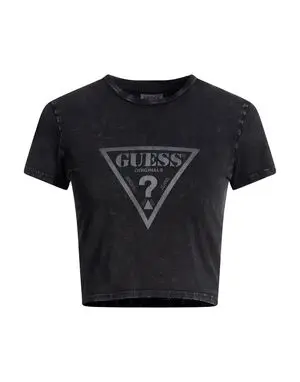Guess T-shirt Charcoal Size Cotton, Elastane