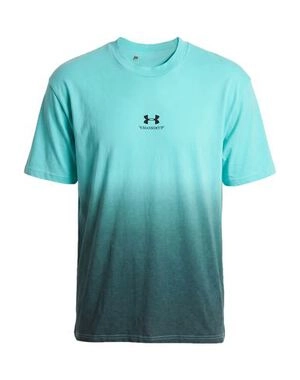 Under Armour T-shirt Turquoise Size Cotton, Polyester