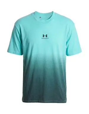 Under Armour T-shirt Turquoise Size Cotton, Polyester