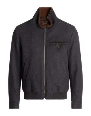 TOD'S Jacket Charcoal Size Virgin Wool, Polyamide