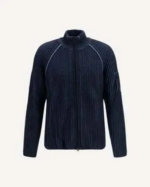 C.P. COMPANY C. P. Copany Ribbed Wool-blend Cardigan Ale