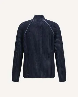 C.P. COMPANY C. P. Copany Ribbed Wool-blend Cardigan Ale