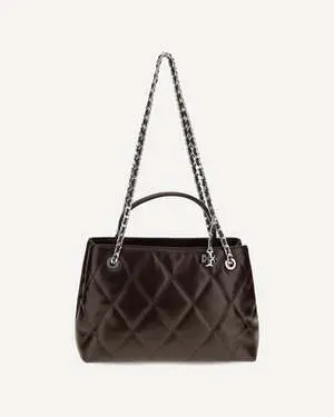 Tory Burch Small Fleming Leather Tote Bag