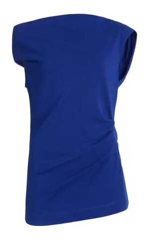 Dries Van Noten Henray Asymmetrical Cotton Top