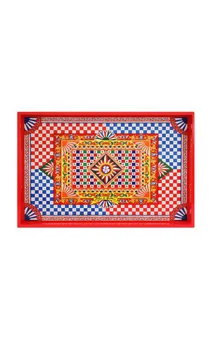 Dolce & Gabbana Carretto Rectangular Tray - Multi