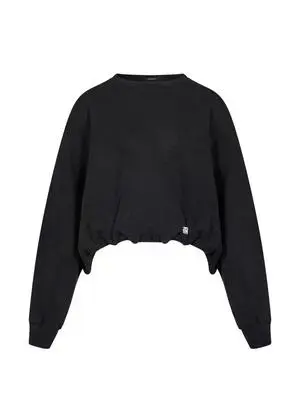 R13 New York 13 Logo-print Cropped Sweatshirt