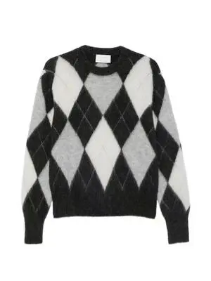 DANIELE FIESOLI Argyle-intarsia Sweater - Black