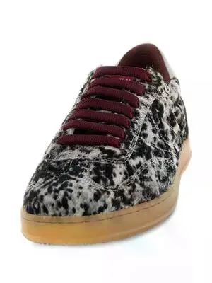 VOILE BLANCHE Olivia Court Leopard-print Leather Sneakers