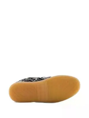 VOILE BLANCHE Olivia Court Leopard-print Leather Sneakers