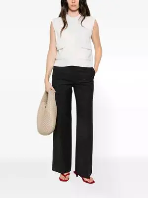 DANIELE FIESOLI Button-up Sleeveless Vest - Neutrals