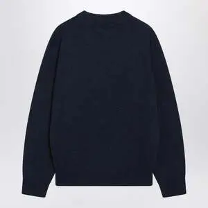 Prada Ink Crew Neck Sweater In Recycled Cashmere