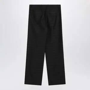 Gucci Wide And Grey Silk Trousers