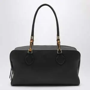 Gucci Large Bamboo Duffle Bag - Black