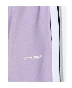 Palm Angels キッズ ロゴプリント ストレートレッグパンツ
