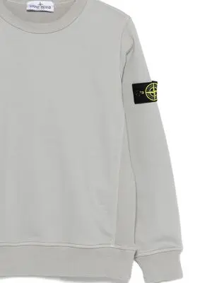 Stone Island ストーンアイランドジュニア ロゴバッジ クルーネック スウェットシャツ