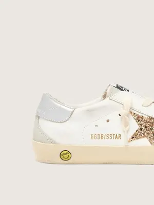 GOLDEN GOOSE ゴールデングース キッズ スーパースター グリッタースニーカー