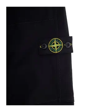 Stone Island ストーンアイランド ジュニア ロゴパッチ テーパードレッグ トラウザーズ